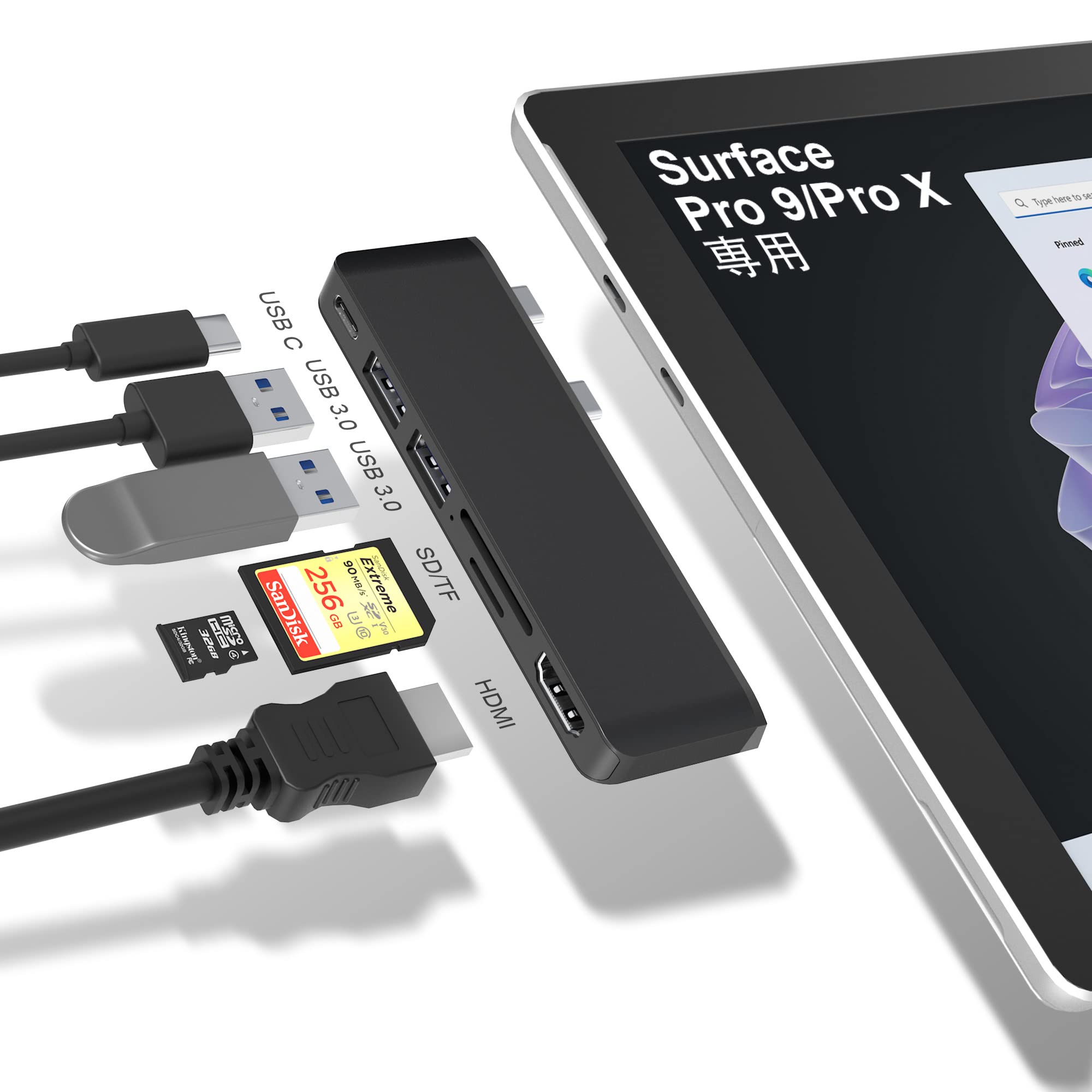 Mua Surface Pro9 USB Hub 6-in-2 Expansion Multiport Thunerbolt4 USBC 4K ...