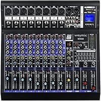 Amazon.com: Weymic MX-80 Professional Mixer (8-Channel) for Recording ...