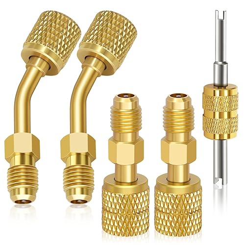 FANOVO Mini Split Adapter, R410a Adapter Straight & Angled Charging ...