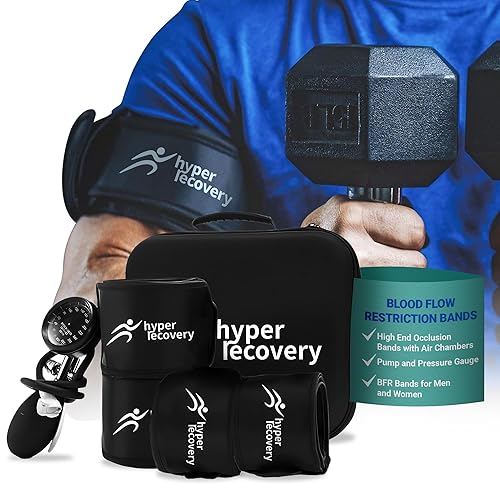 BFR Blood Flow Restriction Bands by Hyper Recovery - High End Occlusion ...