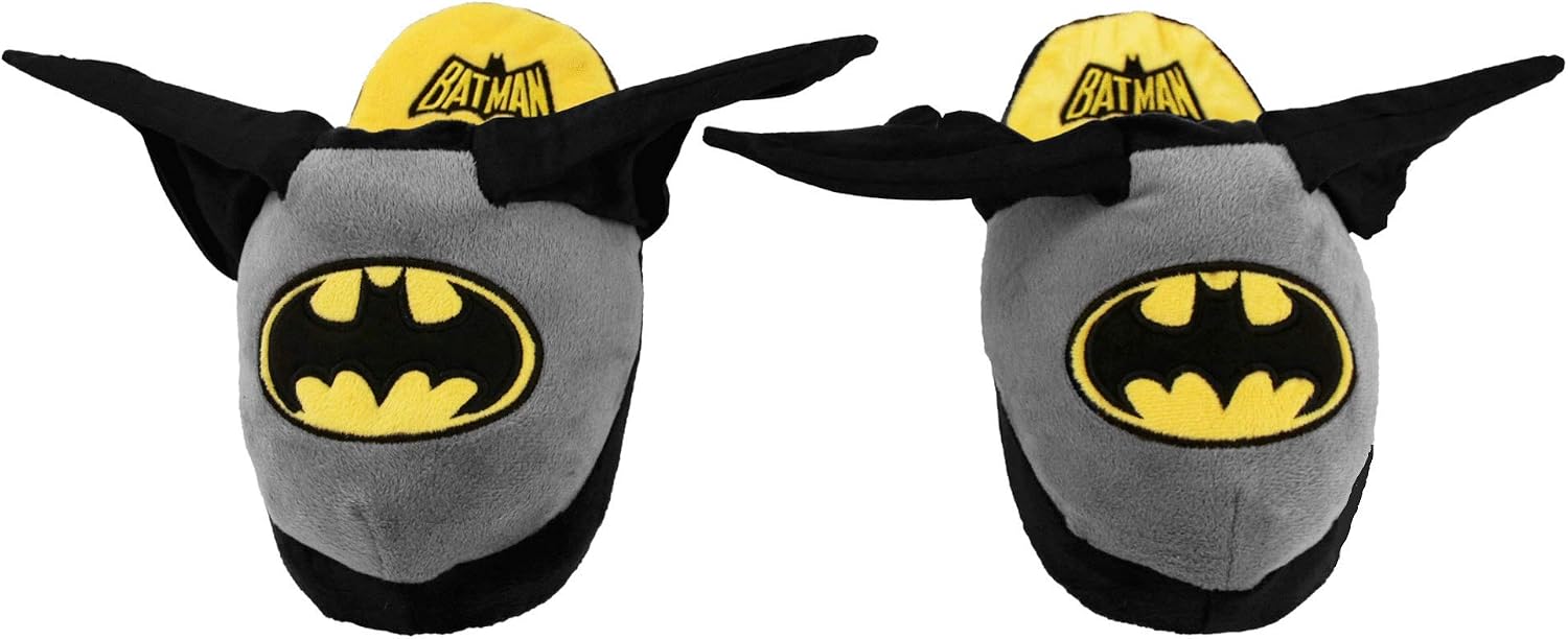 Amazon.com | Stompeez Animated Batman Plush Slippers - Ultra Soft and ...