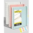 Amazon.com : SUNEE Graph Paper Notebook - 3 Pack Large Spiral Grid ...