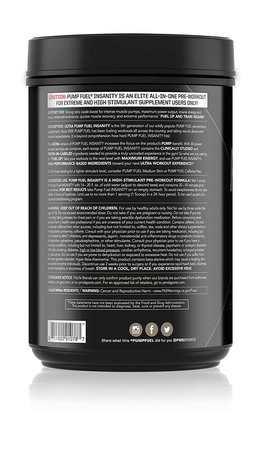 Mua PMD Sports Pump Fuel Ultra Insanity - Premium Pre Workout Powder ...