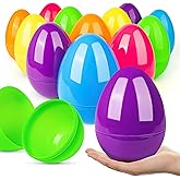 Amazon.com: V-Opitos 24 PCS Jumbo Easter Eggs, 6 Inch Large Plastic Easter Eggs, Bulk Fillable ...