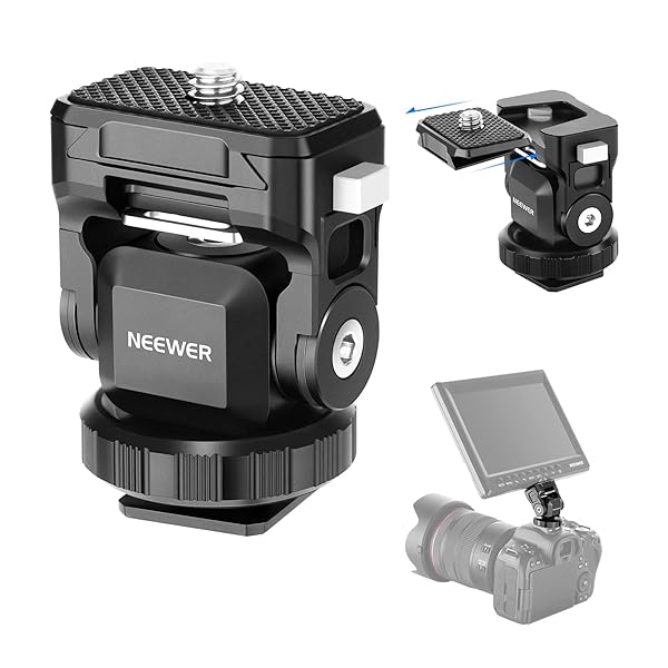 Neewer Quick Release Monitor Mount, Support Tilt 180° and Swivel 360 ...