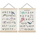 Amazon.com: Supwhd Ocean Nursery Decor, Alphabet Numbers Ocean Animals ...