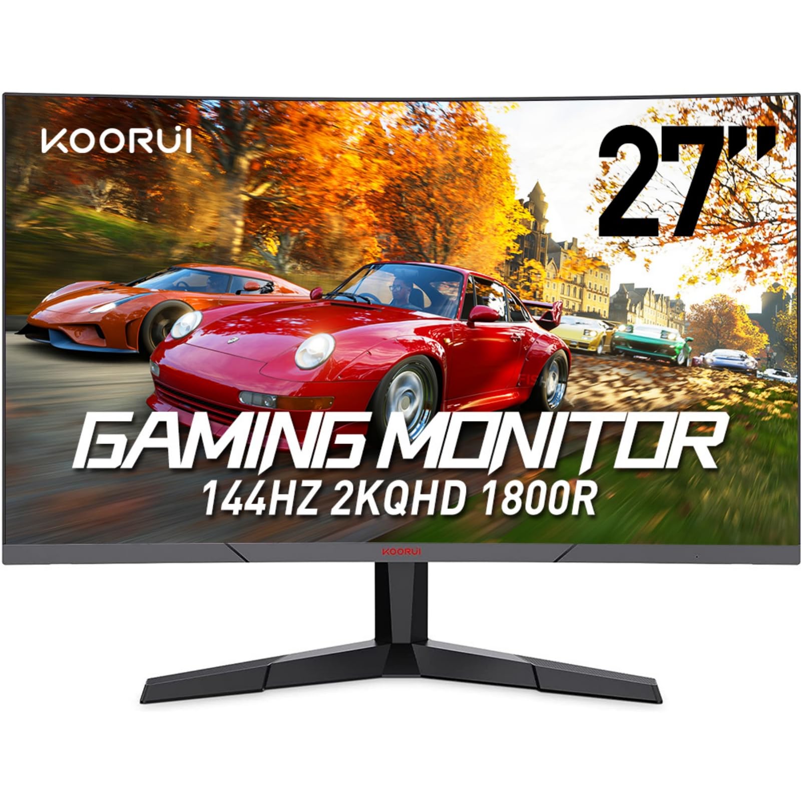 Mua KOORUI 27 inch 144Hz 2K (2560X1440P) Curved Gaming Monitor 1ms ...
