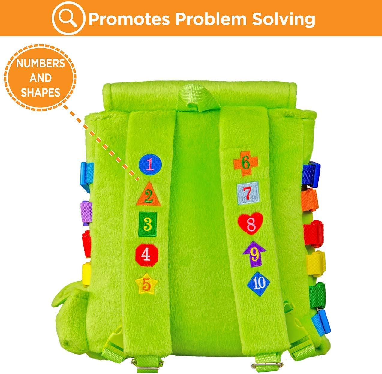 Buckle Toys Buddy Backpack – Educational & Learning Backpack for ...