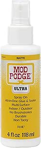 Amazon.com: Mod Podge Ultra Matte Spray On Sealer, 4 ounce