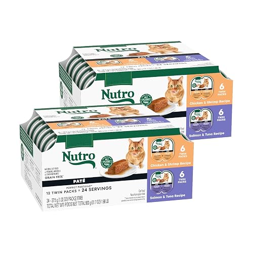 Nutro Wet Cat Food Paté Multipack: Salmon & Tuna; Chicken & Shrimp ...