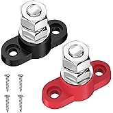 Amazon.com: RED WOLF 12V 150A Power Distribution Block 5/16" Single Stud Busbar M8 Terminal Bus ...