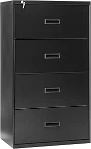 Amazon.com: HON Filing Cabinet - 400 Series Four-Drawer Lateral File ...