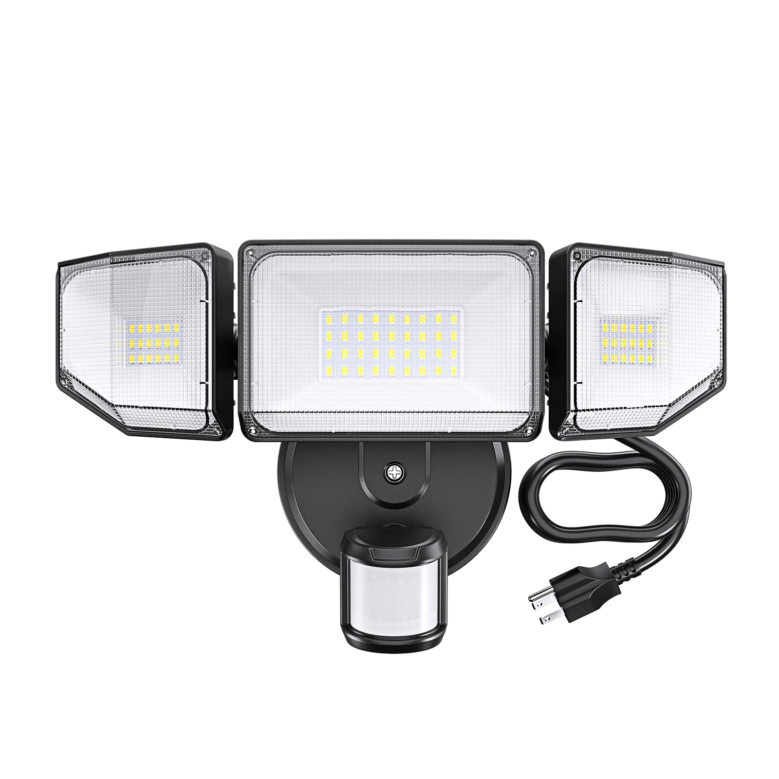 lamvip 85W Motion Sensor Outdoor Lights Plug in, 8500LM LED Security ...