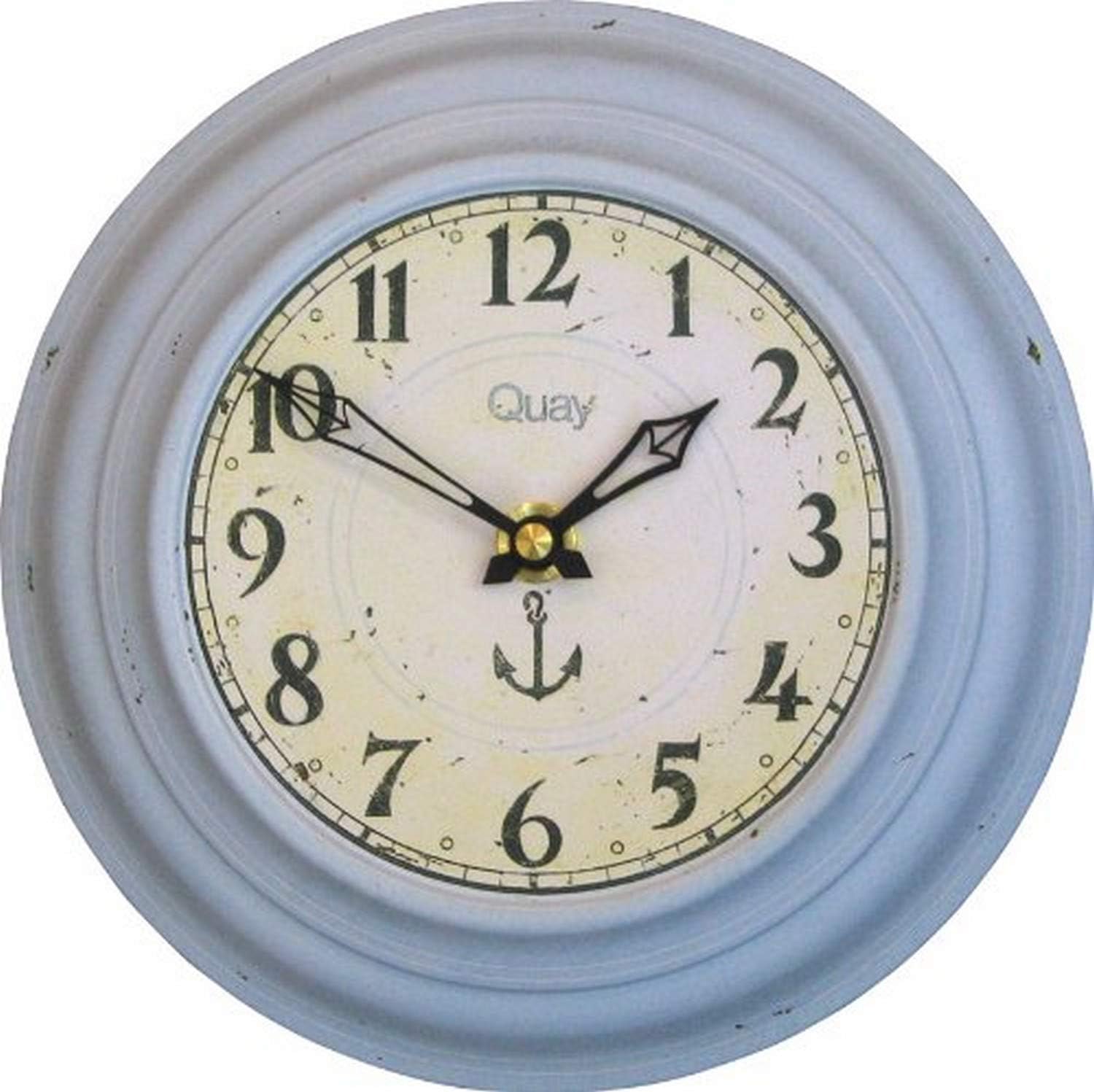 Roger Lascelles, Tin Wall Clock, Blue: Amazon.co.uk: Kitchen & Home