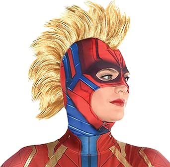 Amazon.com: SUIT YOURSELF Captain Marvel Mask for Adults, One Size ...