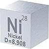 Nickel Cube - Metal Element Cubes - Laser Engraved Density Cube Set for ...
