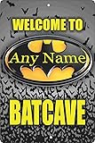 Amazon.com: Open Road Brands DC Comics Yellow Batmobile Parking Only ...