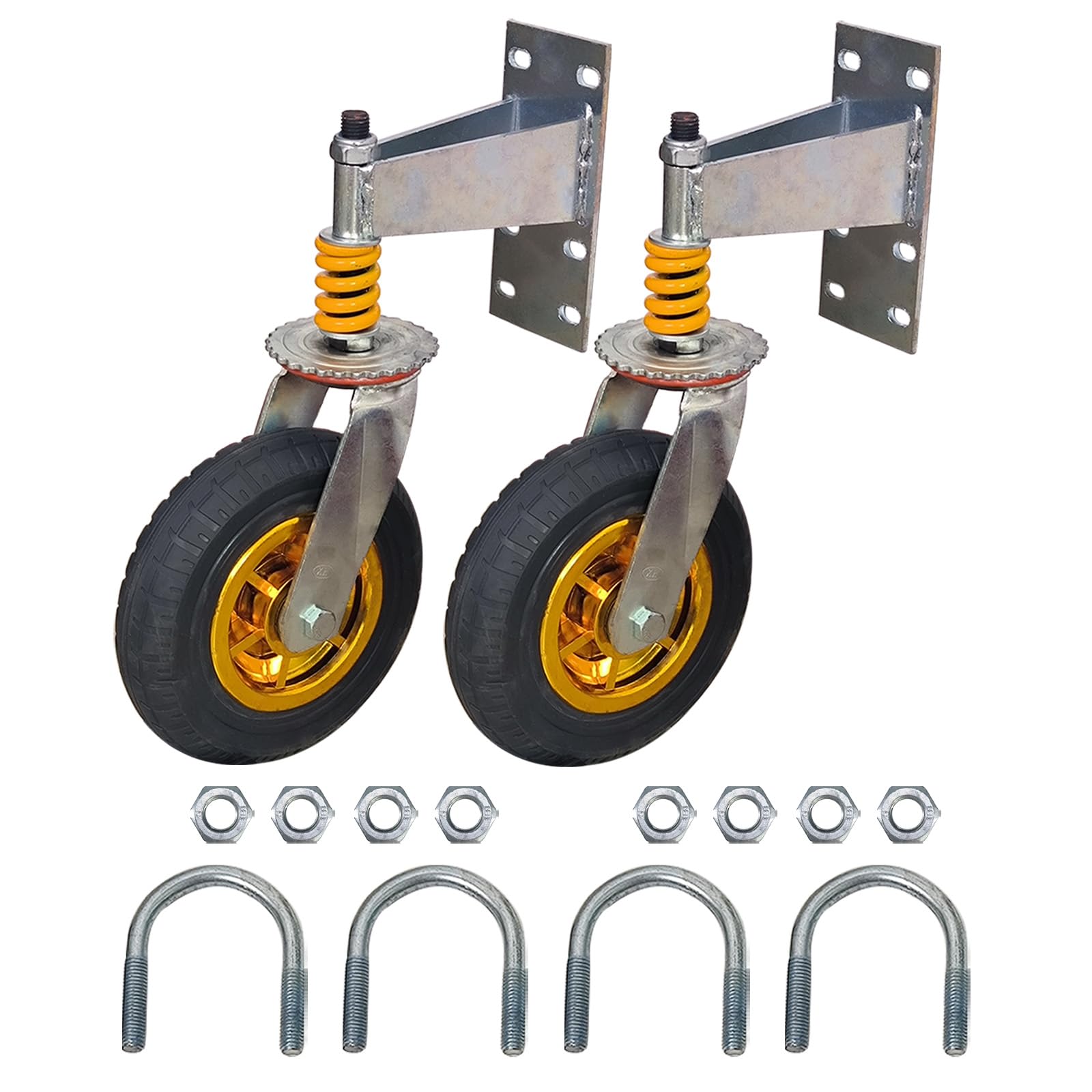 Mua 8" Gate Caster Wheels for Metal Swing Tube Gate Wooden Fence Gate ...