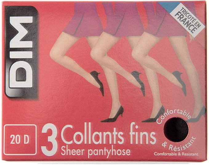 Dim Lot de 3 collants fins 20D: Amazon.fr: Vêtements et accessoires