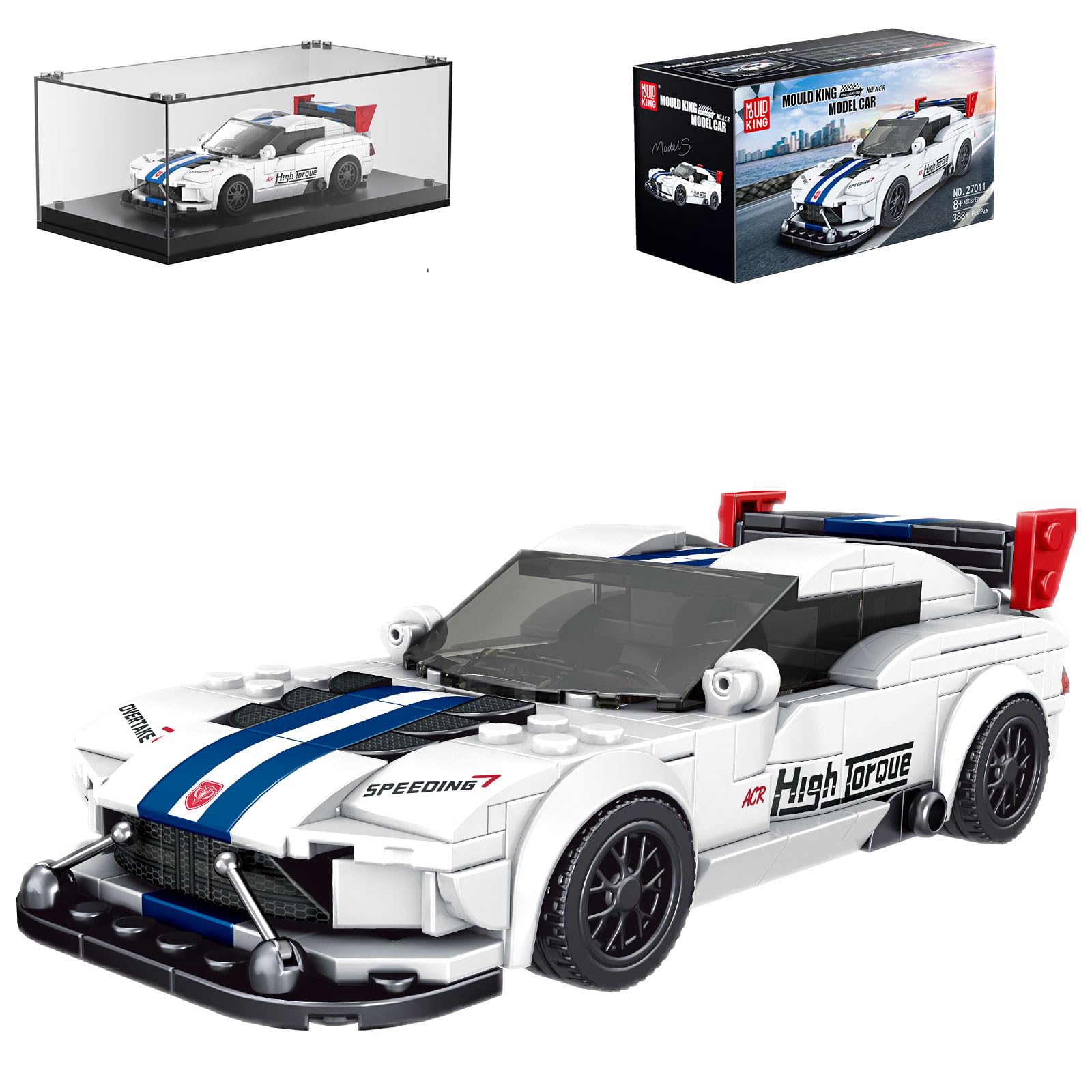 Mould King Speed Champion Viper Model Cars Building Toys with Display ...