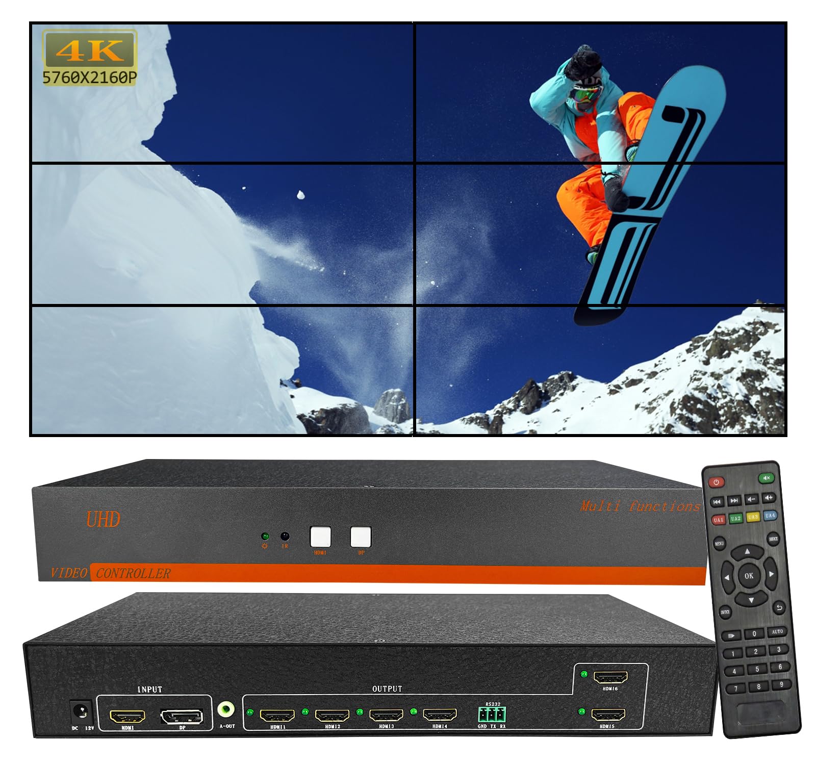 Mua UHD Video Wall Controller 2x3 4K-6K video wall Support DP, HDMI ...