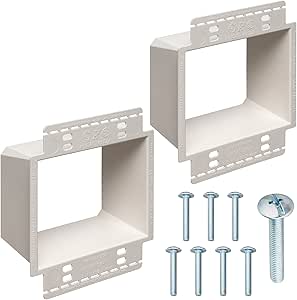 2-Gang XL Electrical Box Extender with Machine Screws, Kit by ...