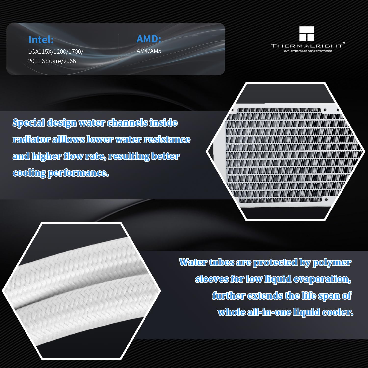 Mua Aqua Elite 240 White V3 Water Cooling CPU Cooler, Double PWM ARGB ...