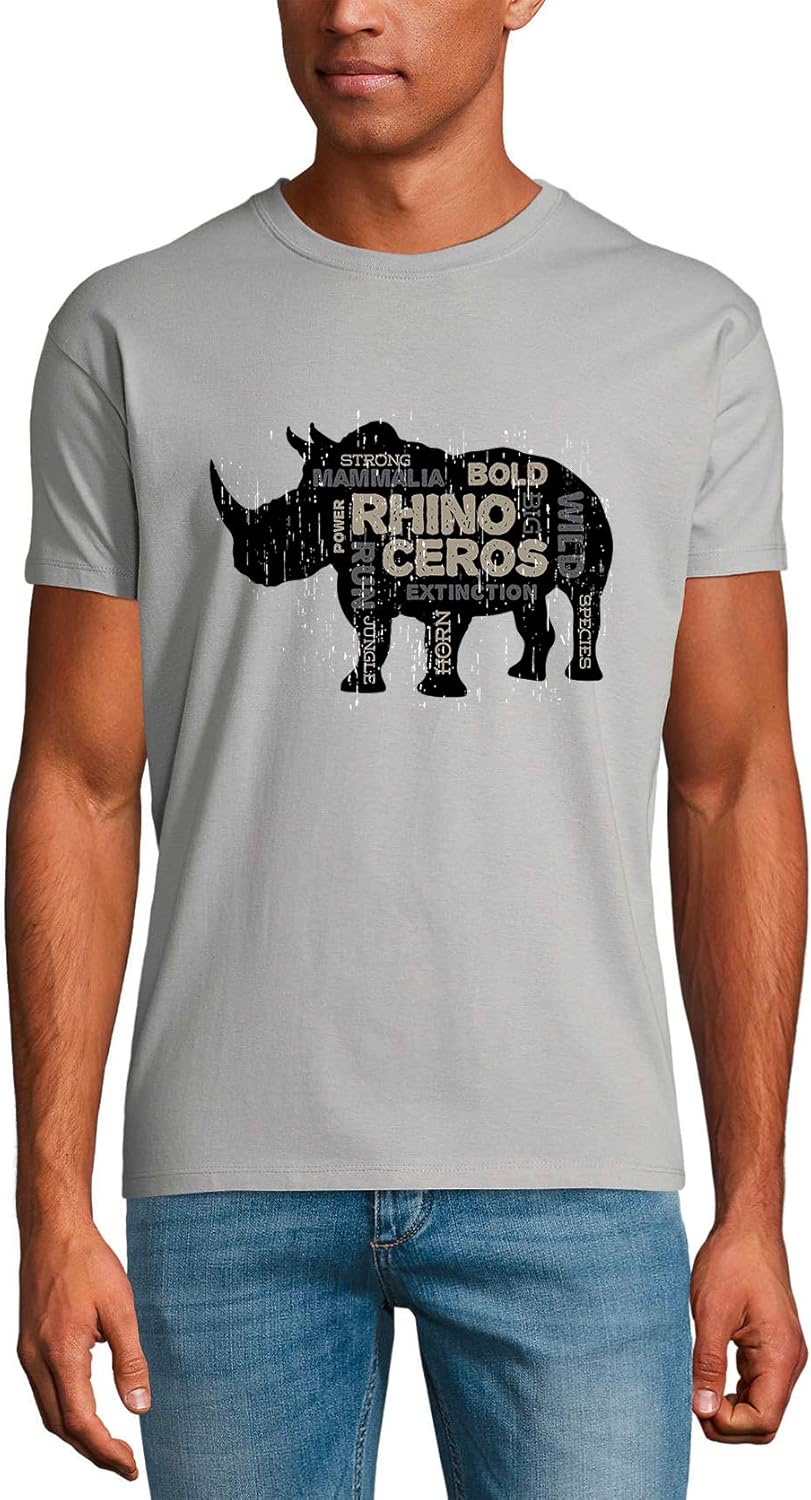 Ultrabasic - Camiseta para hombre, diseño de rinoceronte: Amazon.com.mx ...