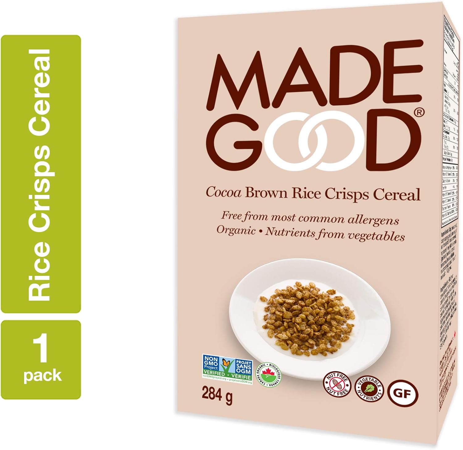 Made Good Organic Brown Rice Crisps Cereal, Cocoa, 284g: Amazon.ca: Grocery