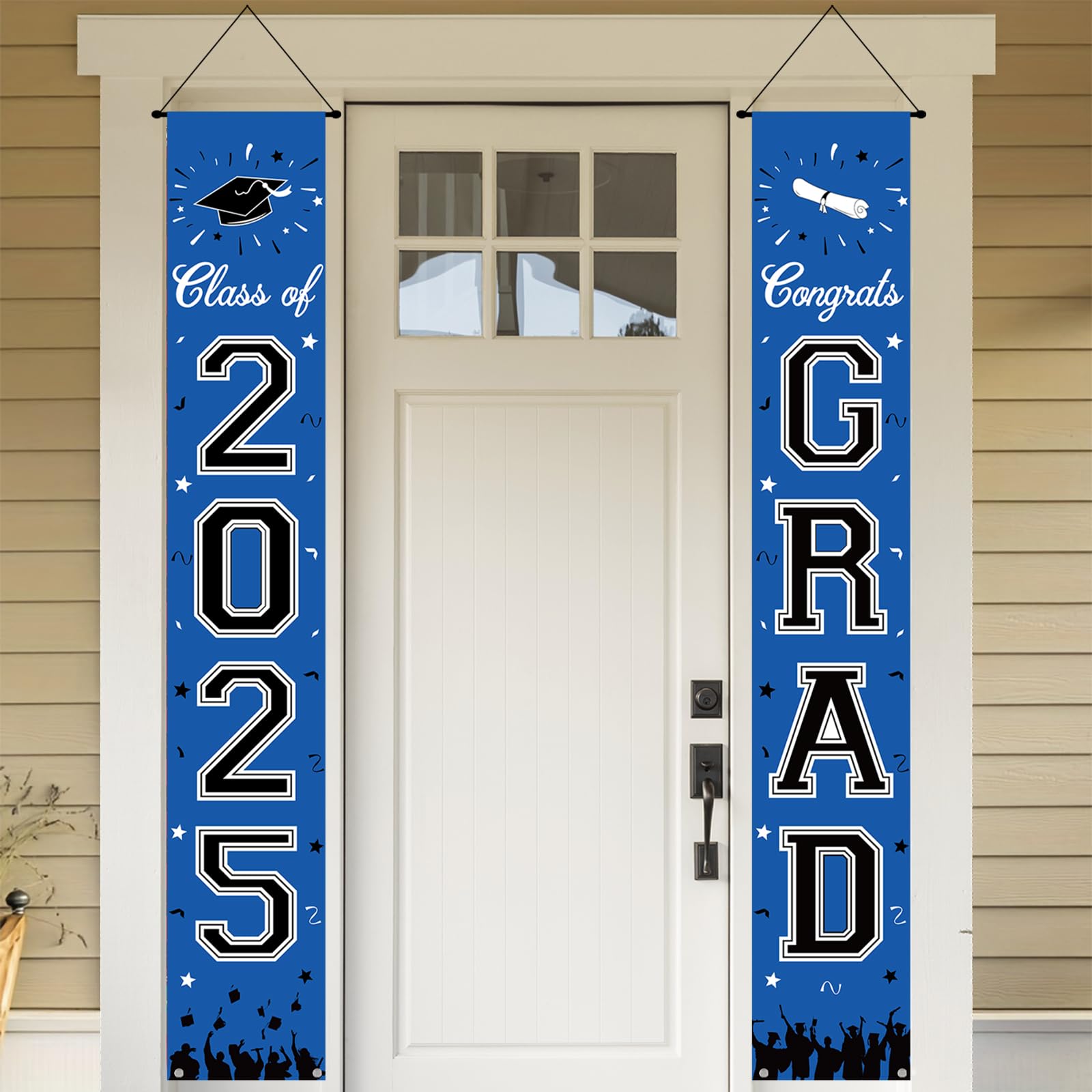 FengRise Graduation Banner Class of 2025, Blue Graduation Party ...
