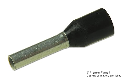 WAGO 216-204 FERRULE, INSULATED, 16AWG, BLACK (100 pieces): Amazon.com ...
