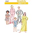 Amazon.com: Simplicity Sewing Pattern 3987 Child/Girl Sleepwear, HH (3 ...