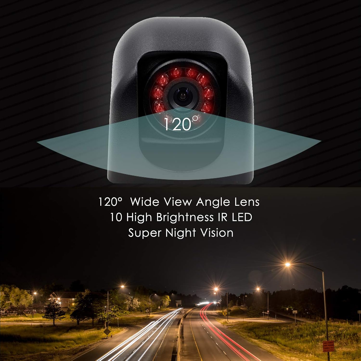 CAMONS Digital Wireless Reversing Camera Kit, 7” Rear View 4 Split ...