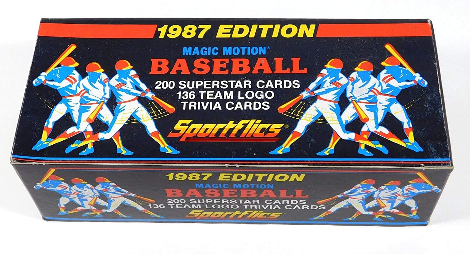 Amazon.com : 1987 Edition Magic Motion Baseball trading card box set ...