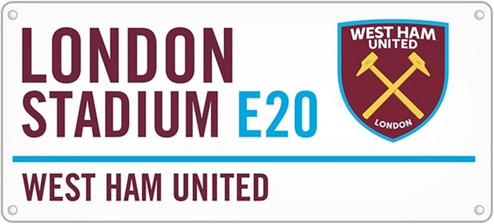 West Ham Street Sign (approx 40cm x 18cm) - OS: Amazon.co.uk: Sports ...
