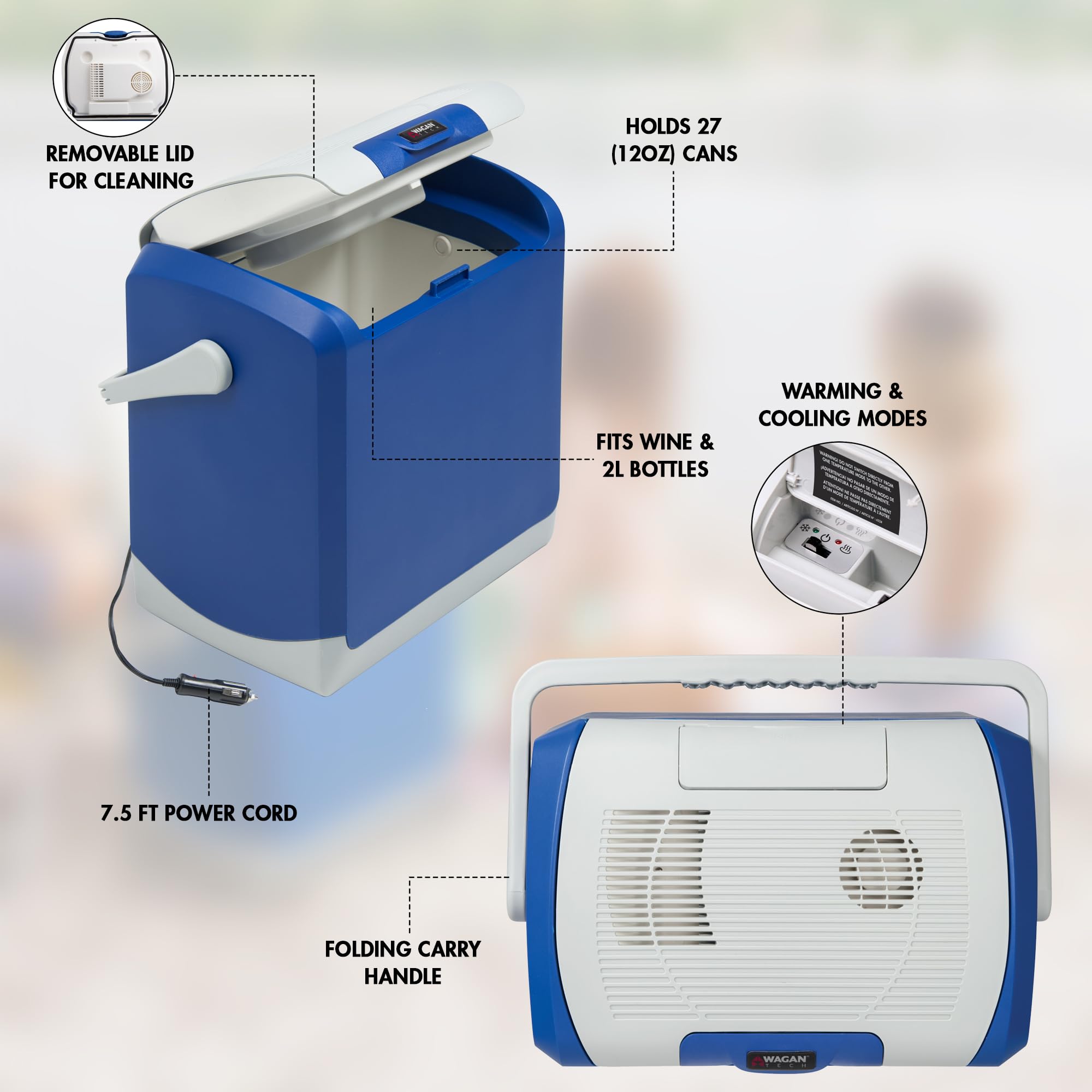 Mua Wagan EL6224 12V Personal Thermoelectric Cooler/Warmer, 24 Liter ...