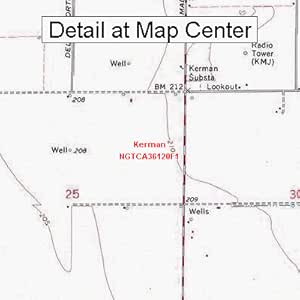 Amazon.com : USGS Topographic Quadrangle Map - Kerman, California ...