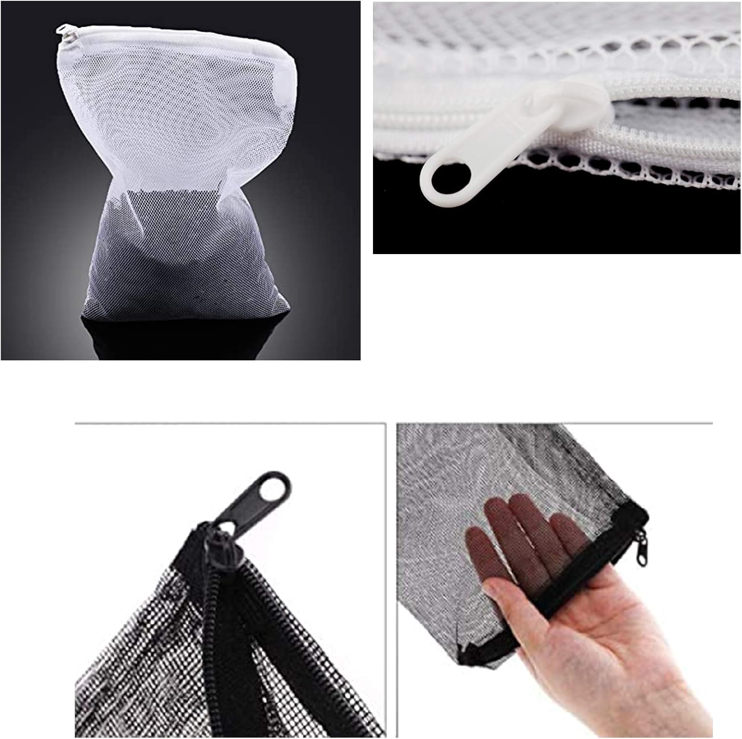 20 Pieces Filter Bags Media Mesh Filter Bags with Zipper, Fish Tank ...