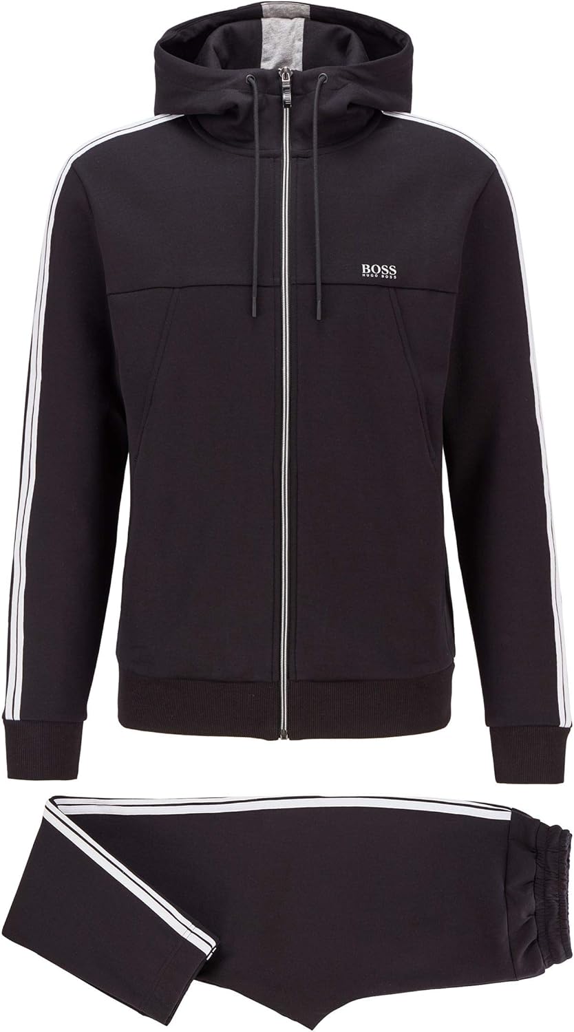 BOSS Hommes Tracksuit Set 2 Survêtement Regular Fit en Coton mélangé à ...