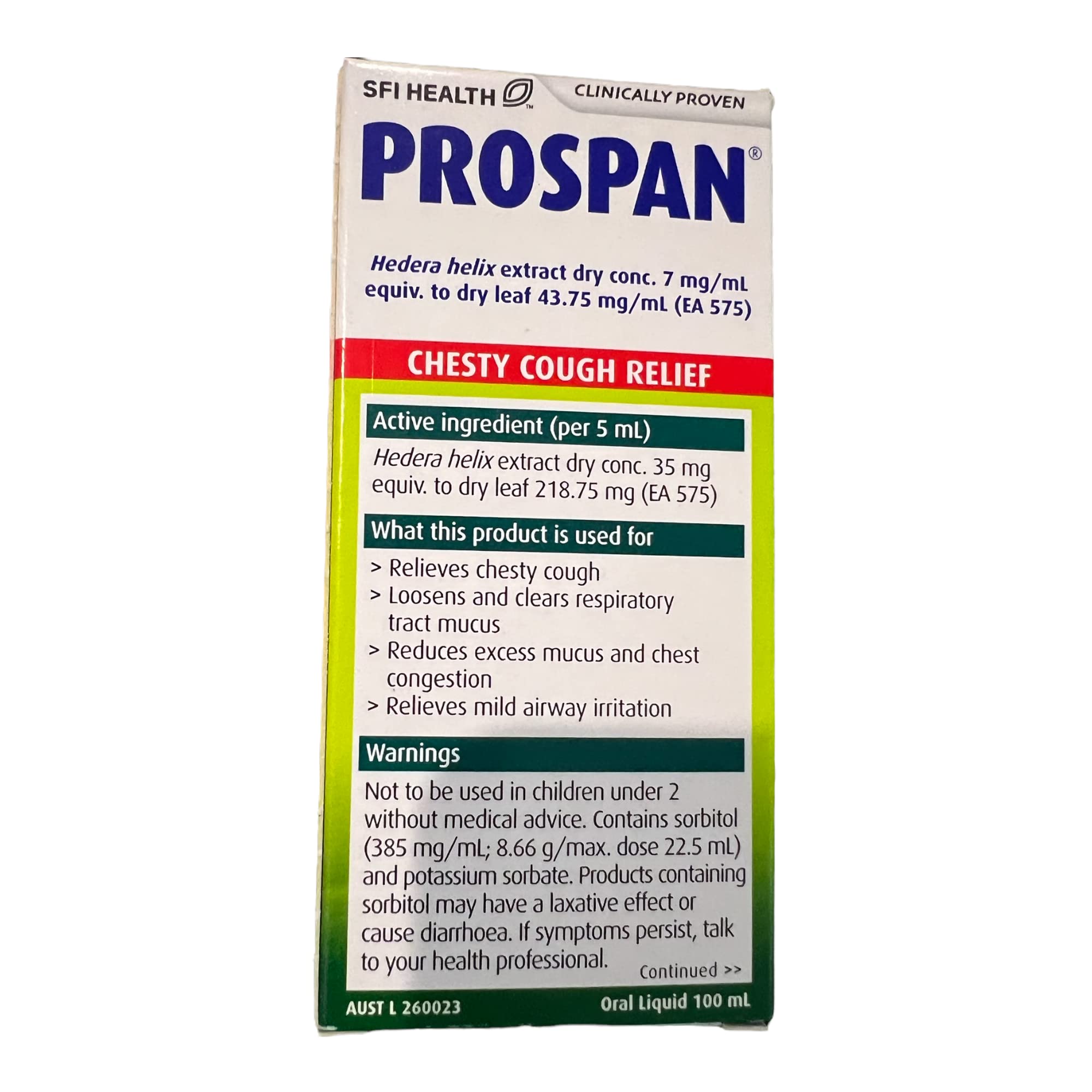 Mua Prospan Cough Syrup - 100ml CHESTY Cough Relief & Mucus Relief trên ...