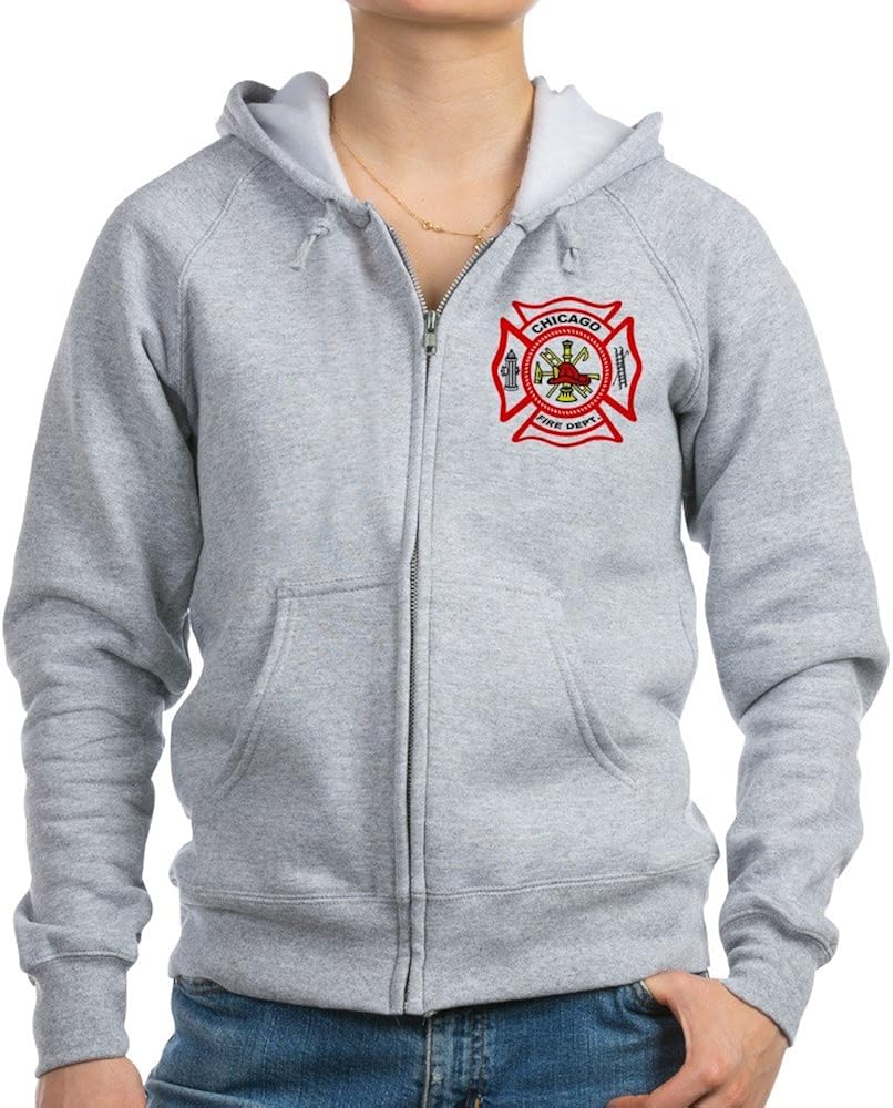 CafePress Chicago Fire Department Womens Zip Hoodie, Classic Hooded ...