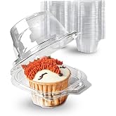 Amazon.com: Individual Cupcake Containers (200 Pack) | Clear Plastic ...