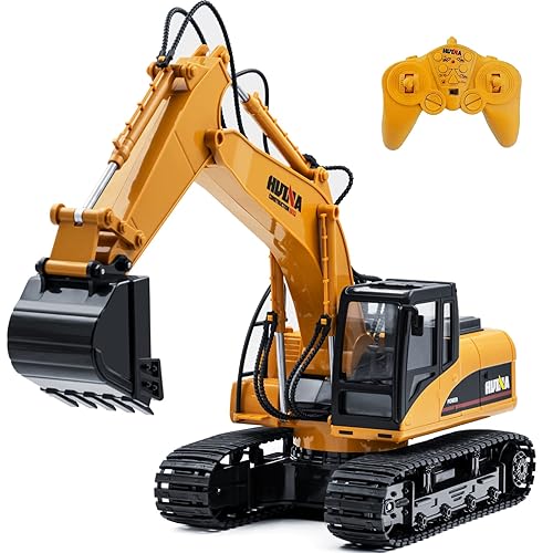 Excavator, 1:14 Scale RC Construction Toy Truck, 15 Channel Full ...