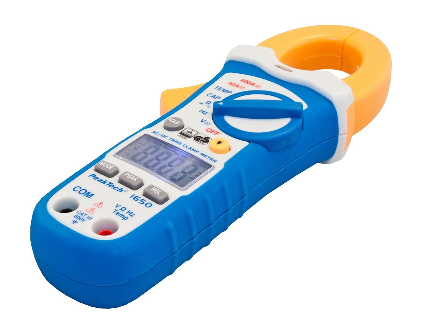 PeakTech 1650 – Digital Clamp Meter with True RMS AC/DC 400A, 4000 ...