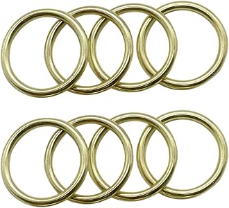 Amazon.com: WSSROGY 20 Pack 1 inch Gold Round Brass Rings Metal Hoops ...