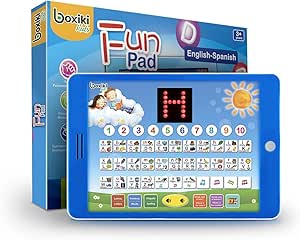 Amazon.com: Boxiki kids Spanish-English Learning Bilingual Tablet ...