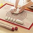 Amazon.com: Silicone Baking Mat, Non-Stick Reusable Pastry Dough ...
