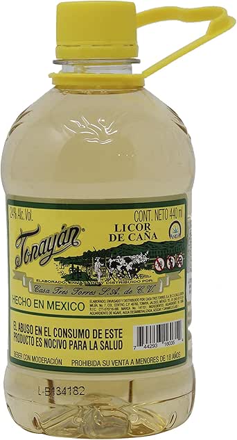 Aguardiente Tonayán - 440 ml: Amazon.com.mx: Alimentos y Bebidas