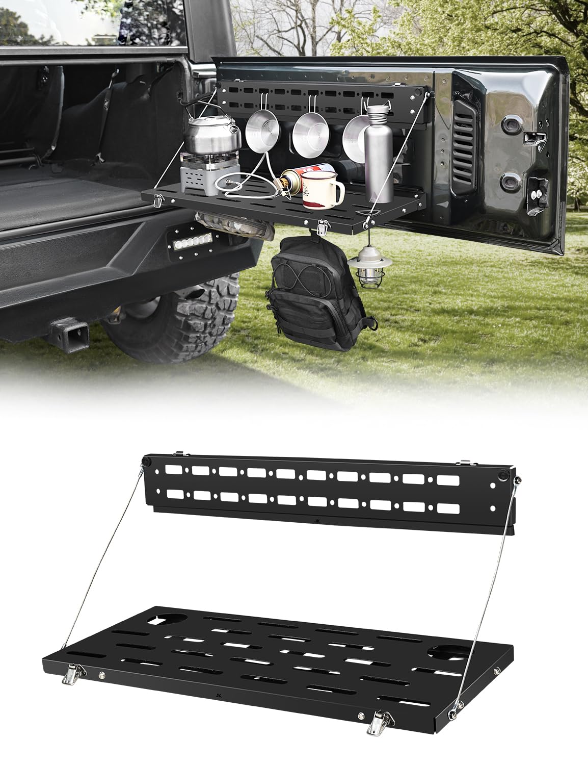 JROAD Non-Destructive Installation Wrangler JK Tailgate Table for 2007 ...