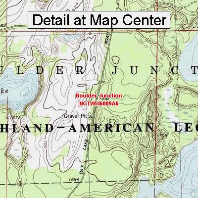 Amazon.com : USGS Topographic Quadrangle Map - Boulder Junction ...